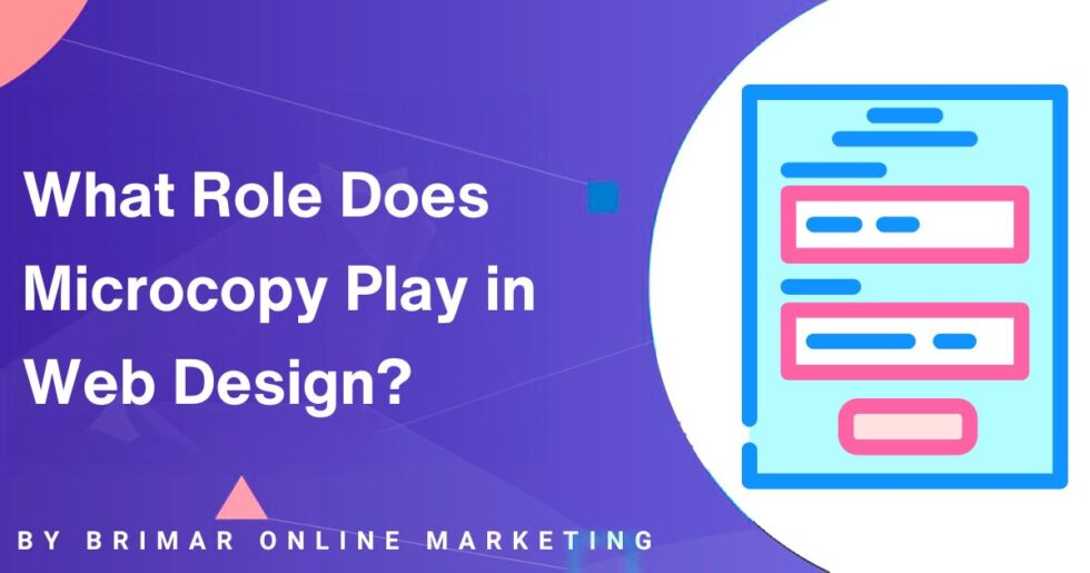 What Role Does Microcopy Play in Effective Web Design? | Brimar Online Marketing